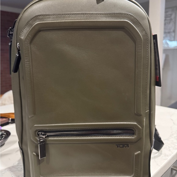 Tumi | Bags | Tumi Green Backpack Modern Design Structured Shape | Poshmark